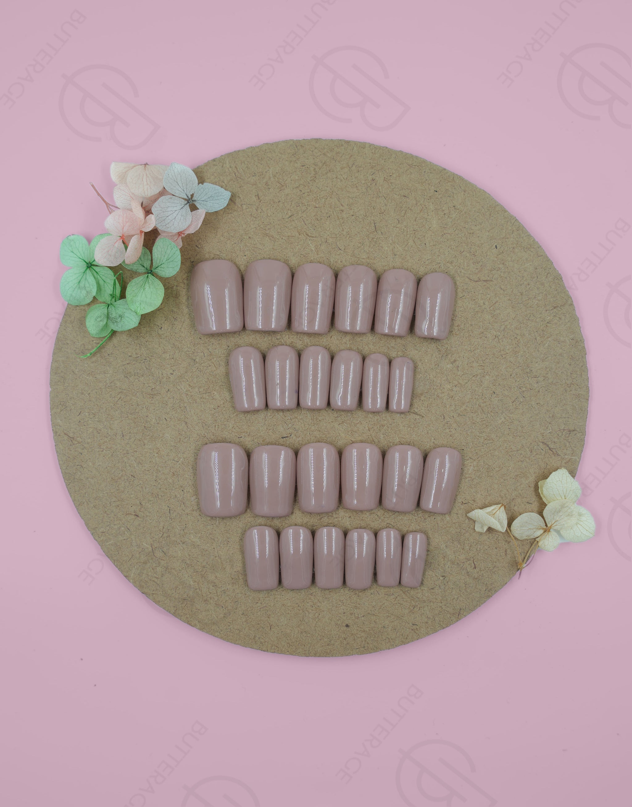 Warm Glow Press on Nails With Radiance | Super Dusky Artificial Nails ...